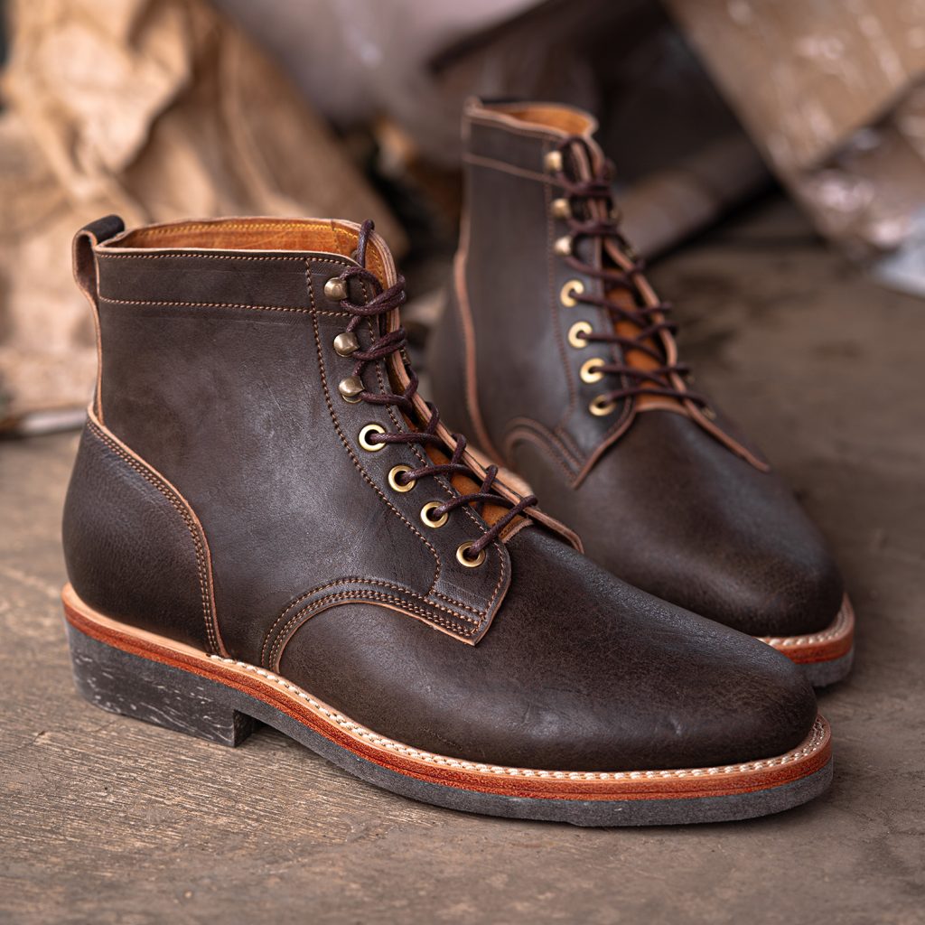Green Shrunken Horsebutt Moc Toe Boots – Jakkrabbits Bootmaker